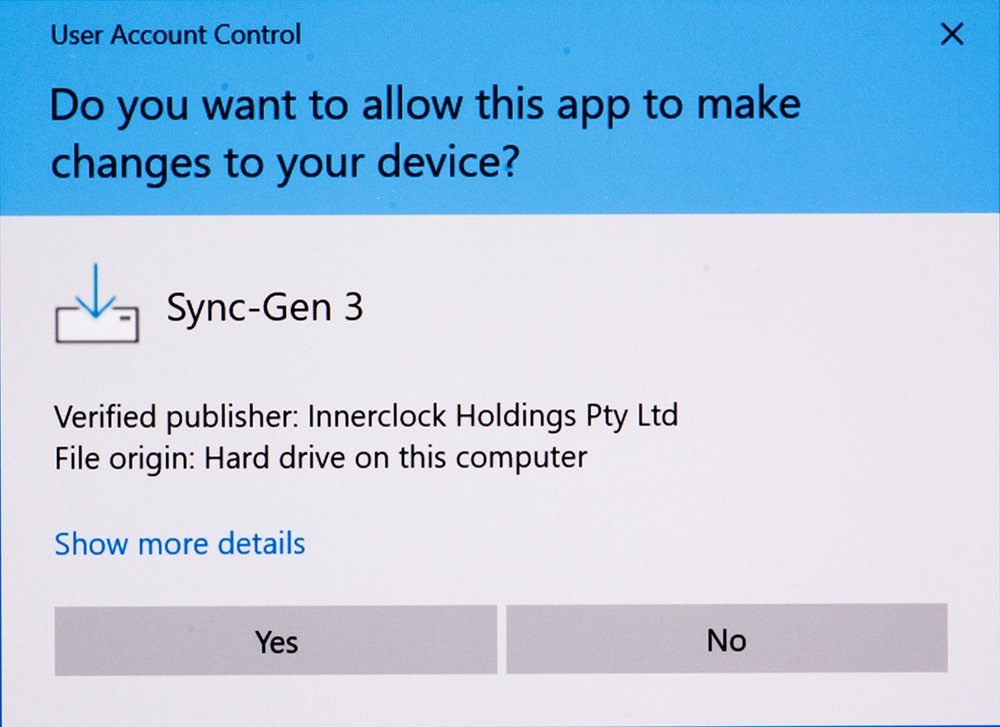 Sync-Gen 3 Software — Innerclock Systems