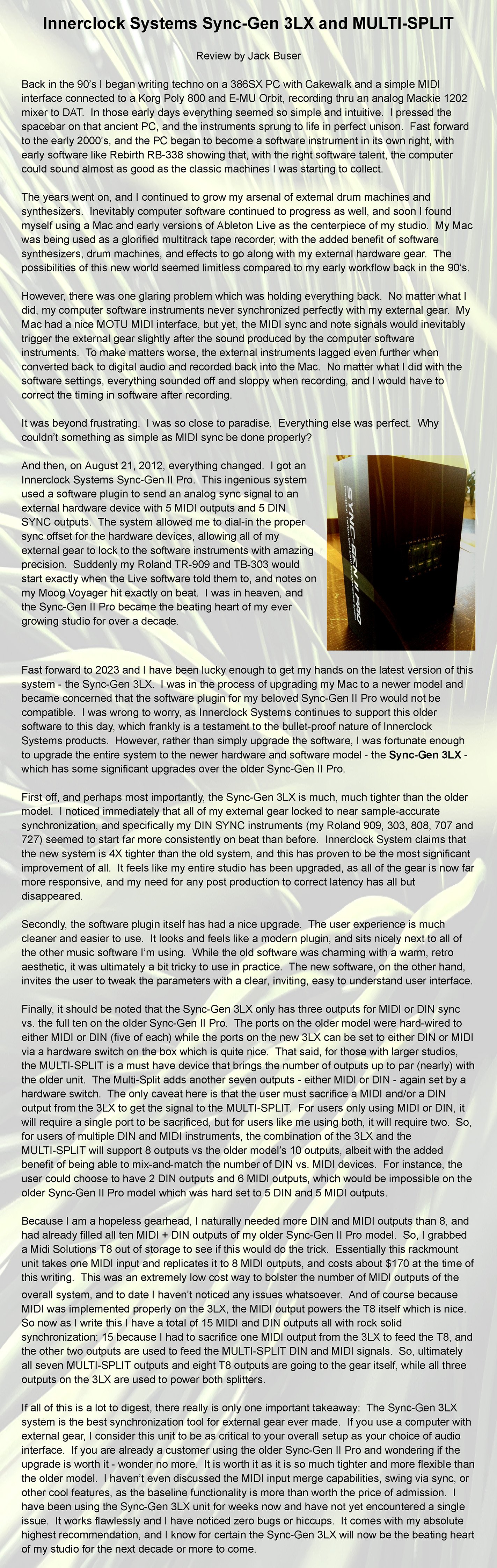 Words — Innerclock Systems