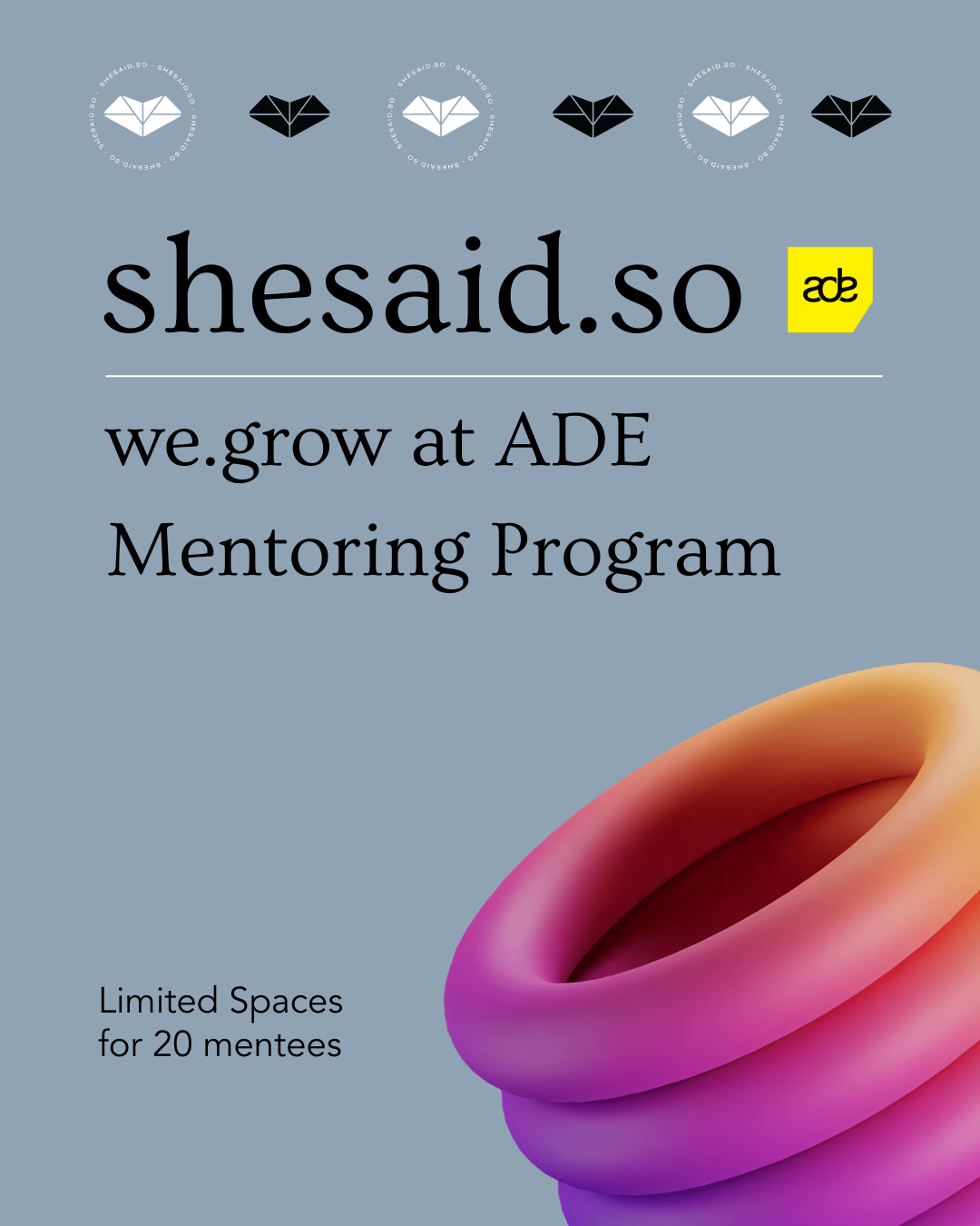 we.grow at ADE 2023 Mentorship Program presented by shesaid.so and ADE ...
