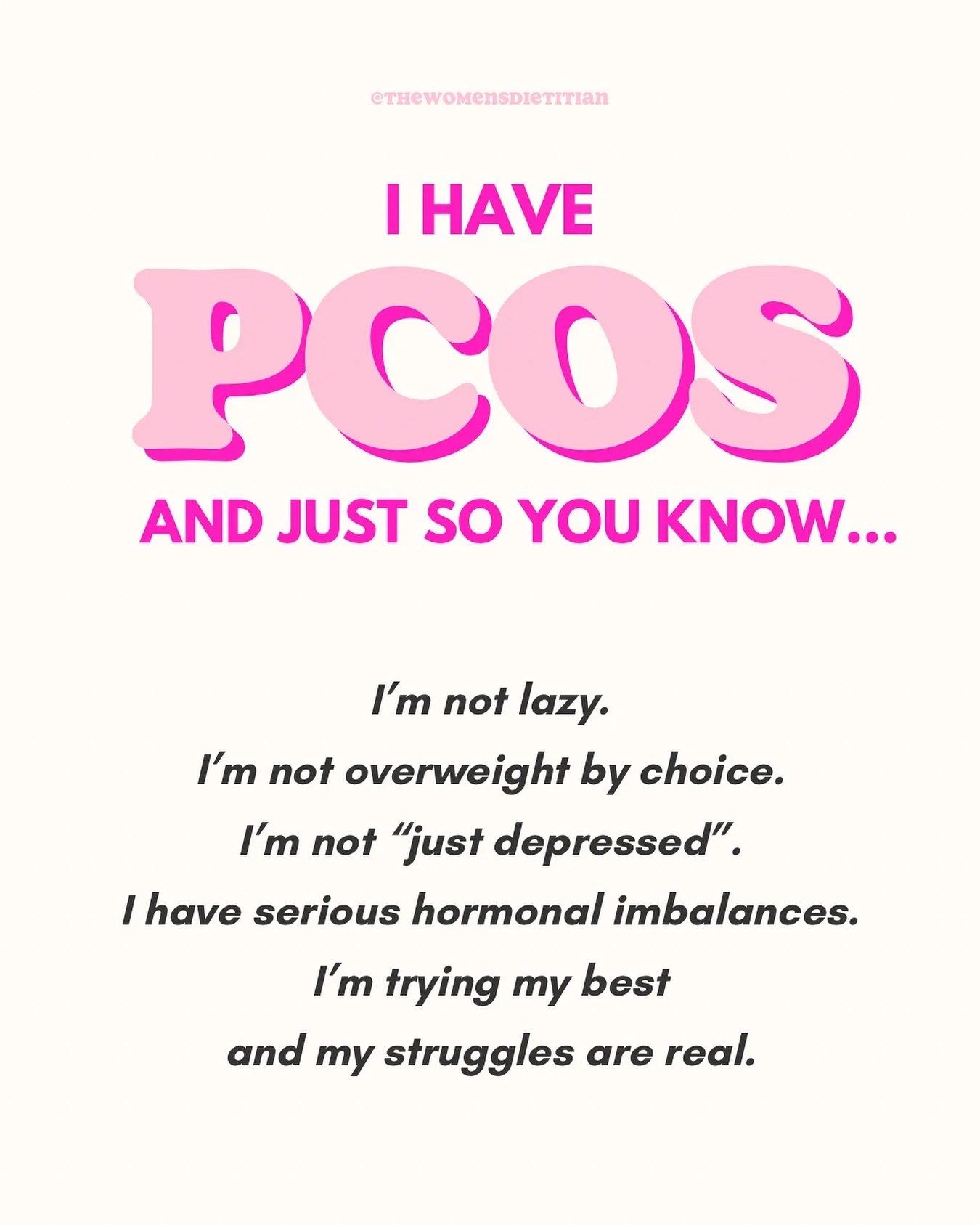 The Women's Dietitian | PCOS Nutrition & Women's Health