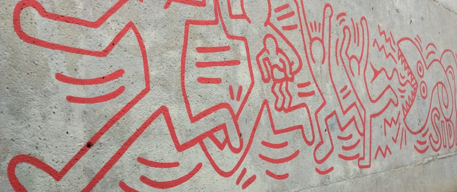 Keith Haring mural in Barcelona — CONTEMPORARY ART STATION