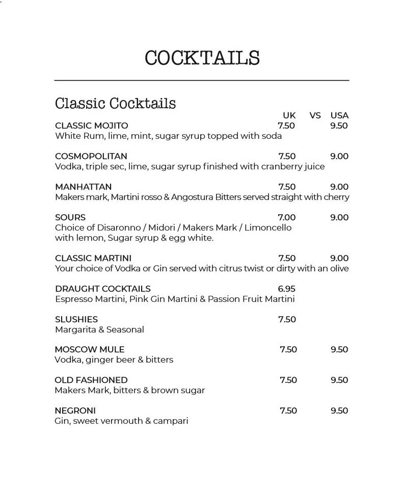 Mexican Menu — eaststreet19