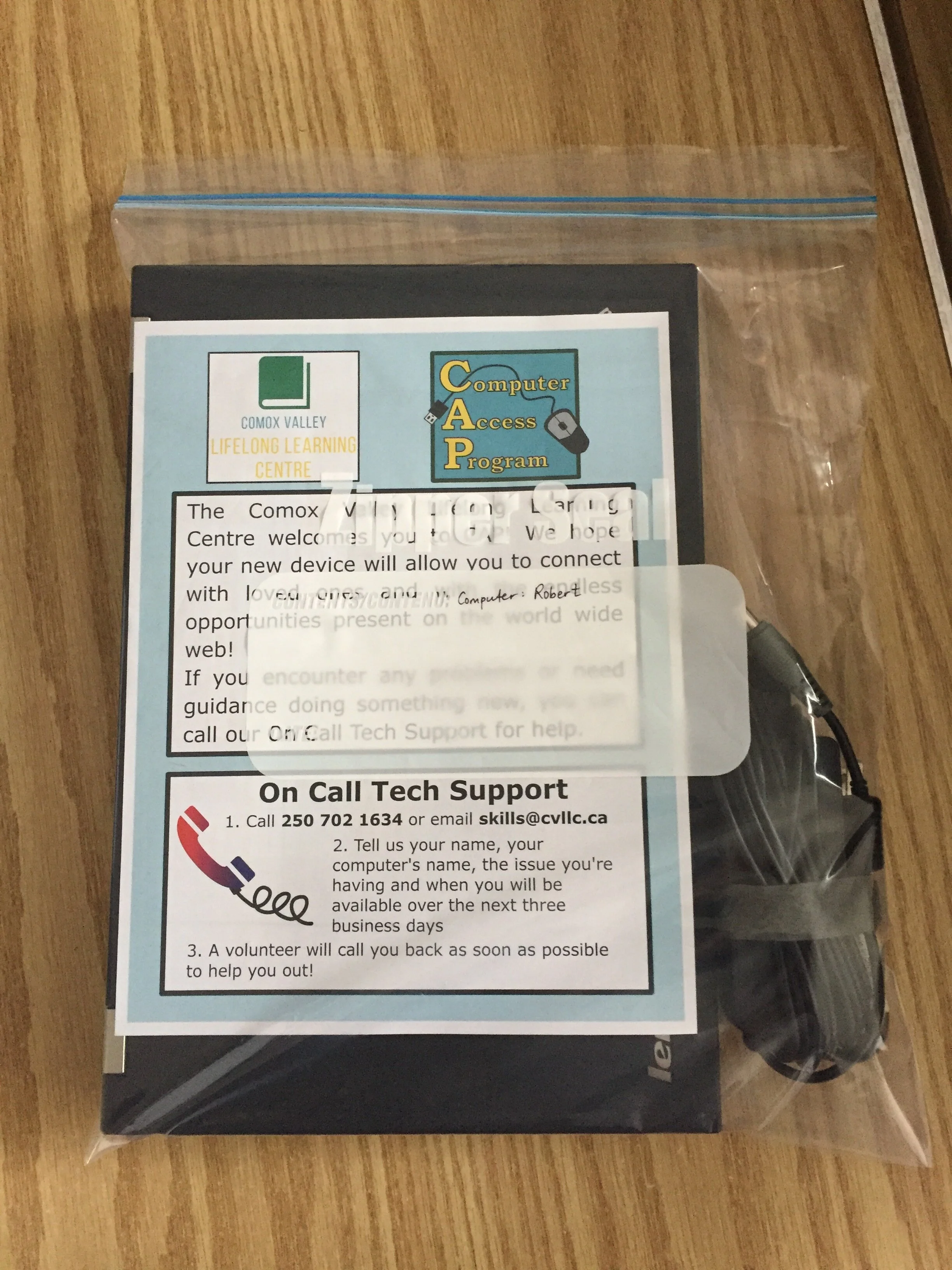 Computer Access Program — COMOX VALLEY LIFELONG LEARNING CENTRE