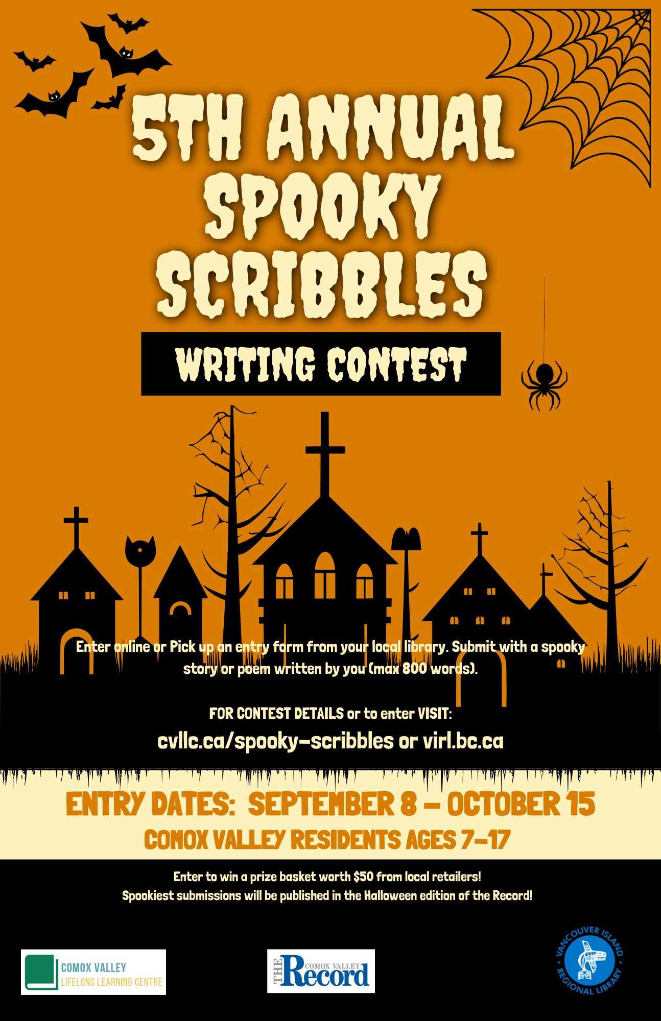 Spooky Scribbles — COMOX VALLEY LIFELONG LEARNING CENTRE