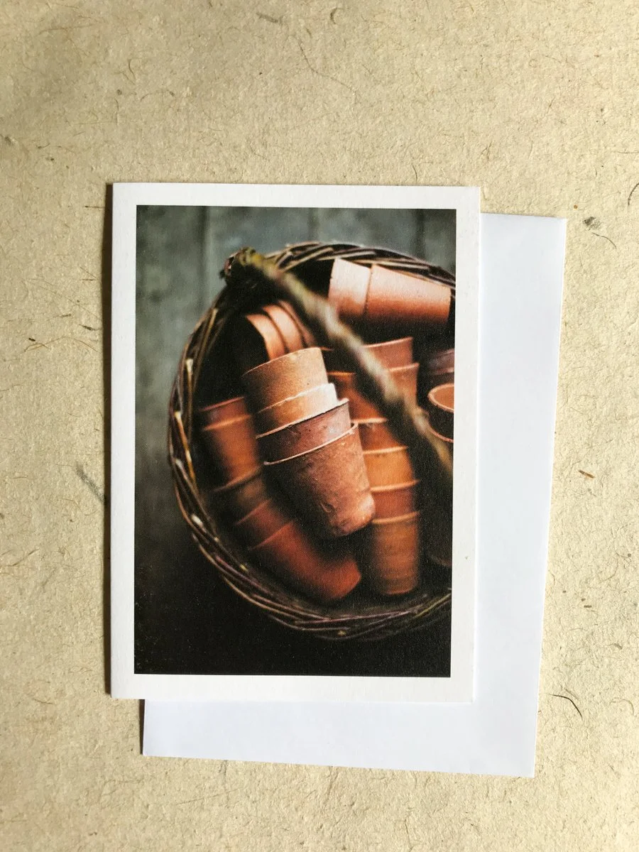 Éva Németh-Terracotta pots - notecard