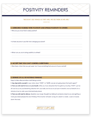 How to be a POSITIVE THINKER — Artsycupcake