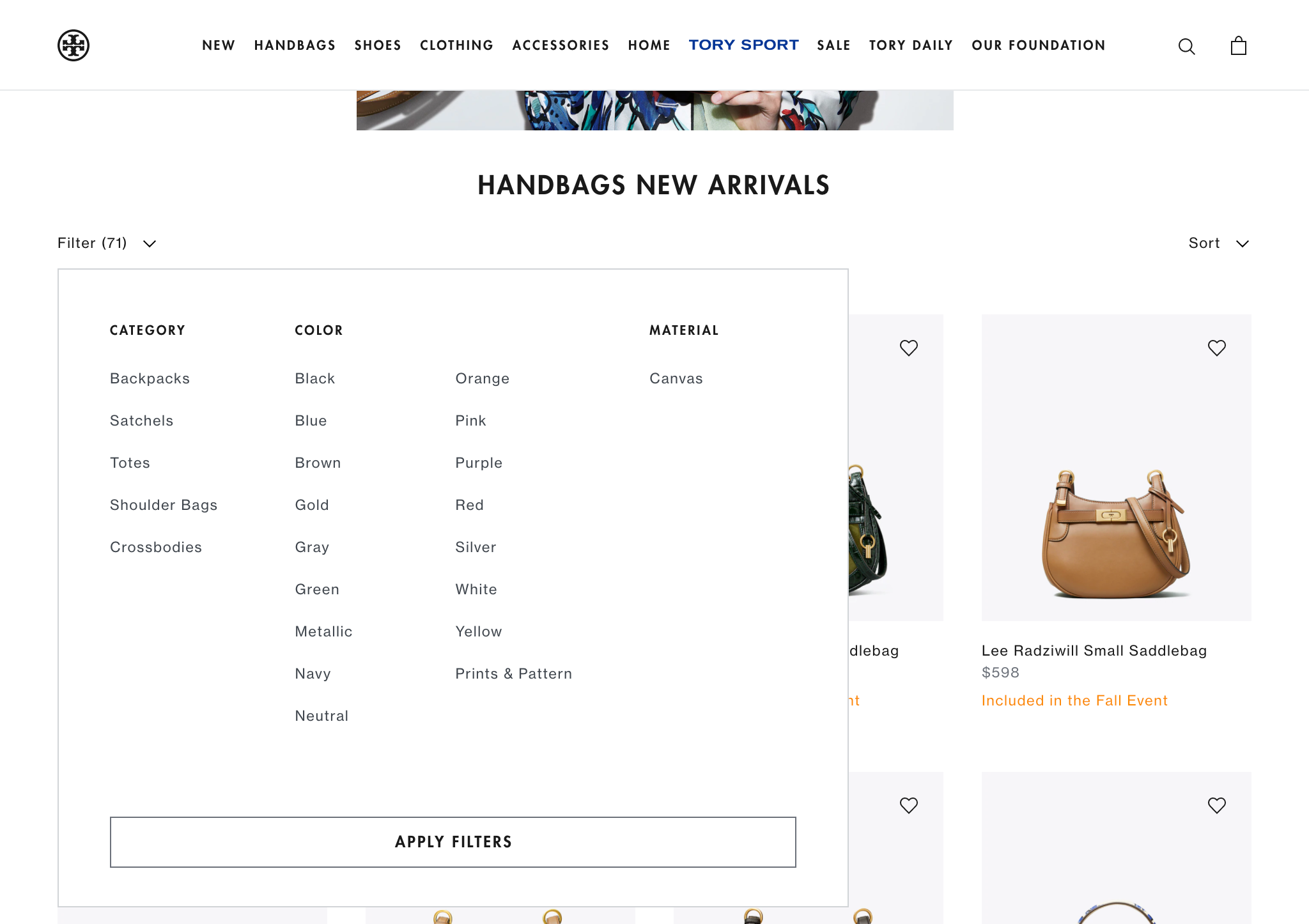 Tory Burch Filters — Ella Kaplan