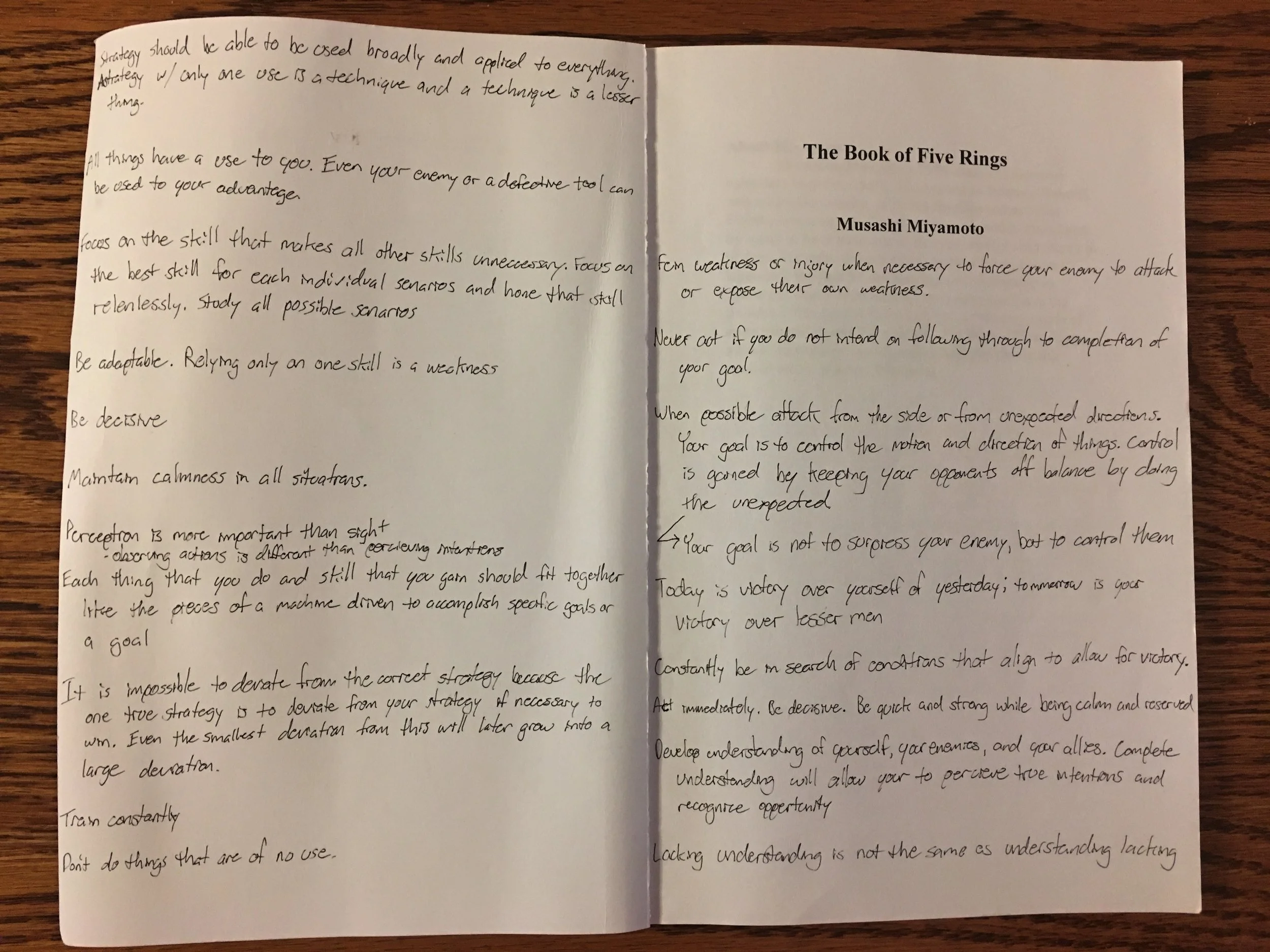 The Book of Five Rings — George Ferko