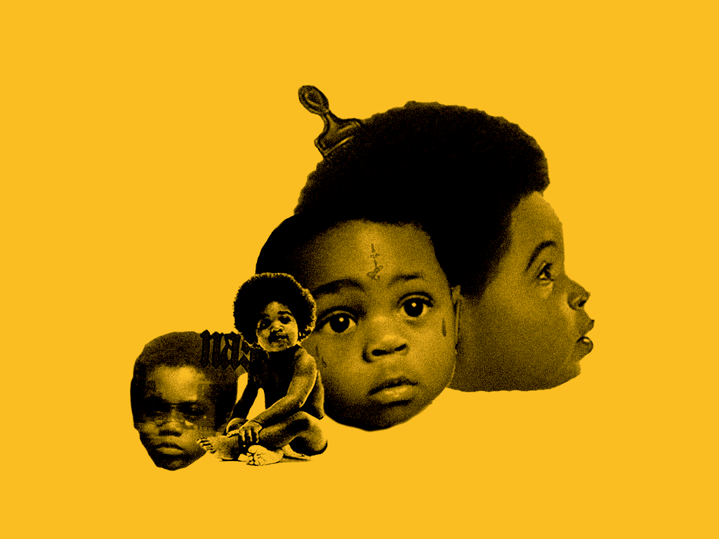 Evolution of the Baby Rapper Album Cover — afterglow