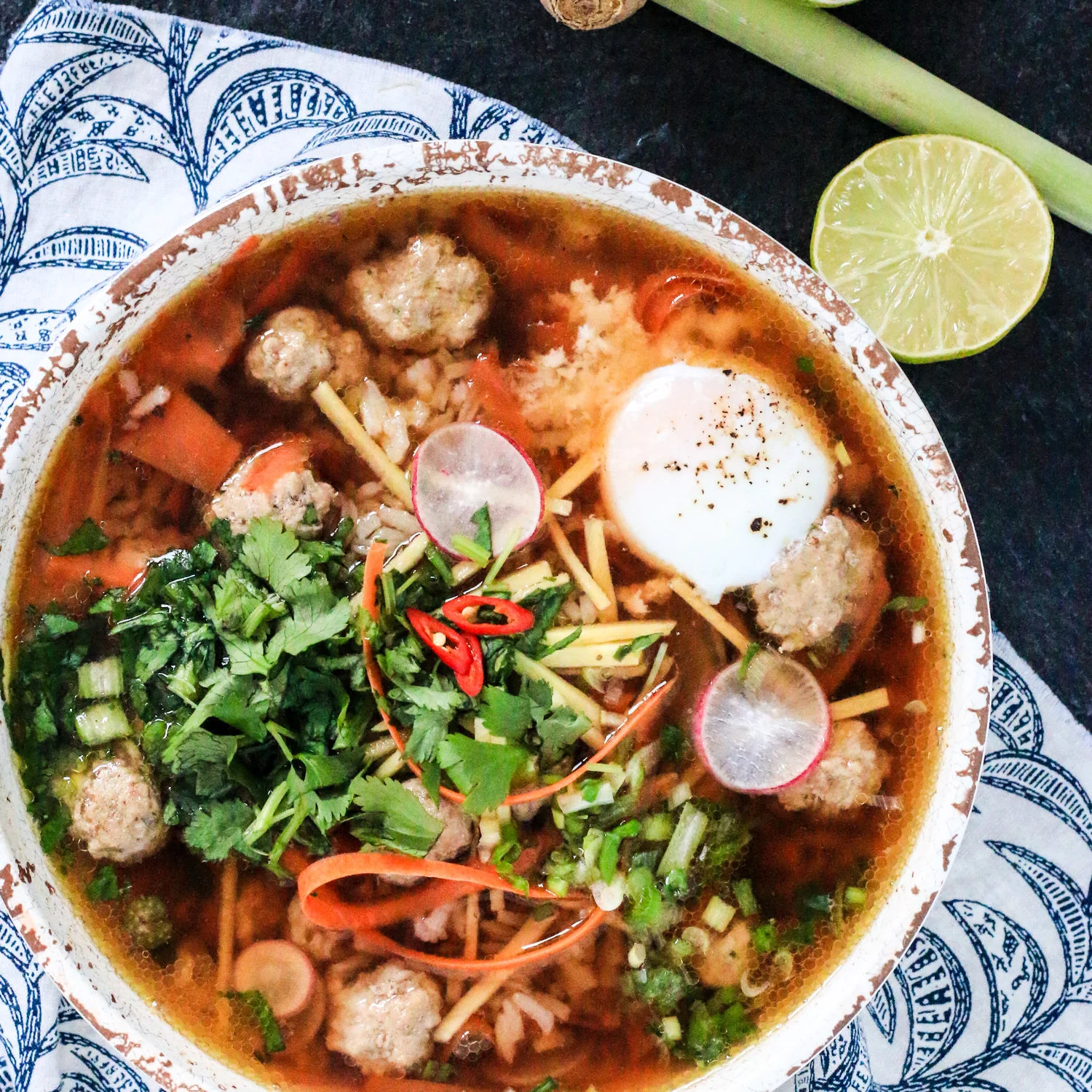 Khao Tom (Thai Rice Soup) — Jillian Rae Cooks