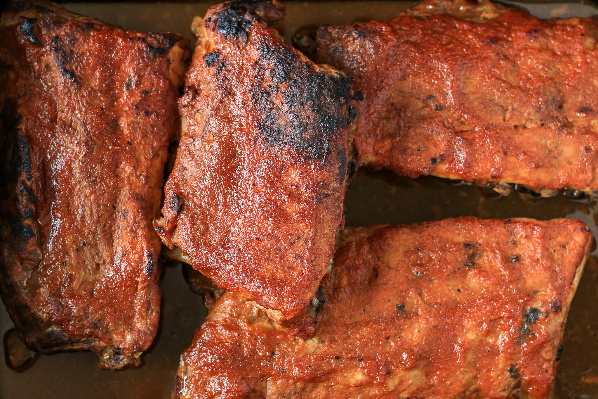 Oven-Baked Ribs with Kickin' Peach BBQ Sauce — Jillian Rae Cooks