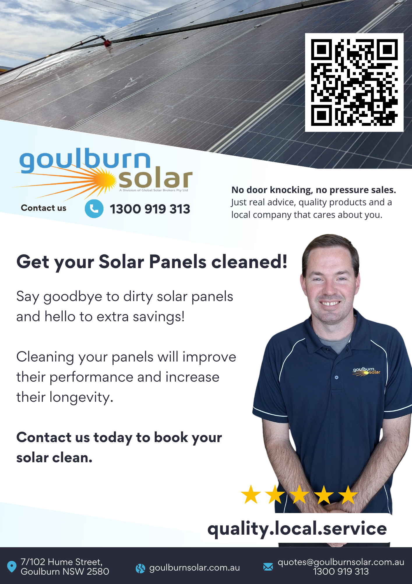 Solar Panel Cleaning — Goulburn Solar