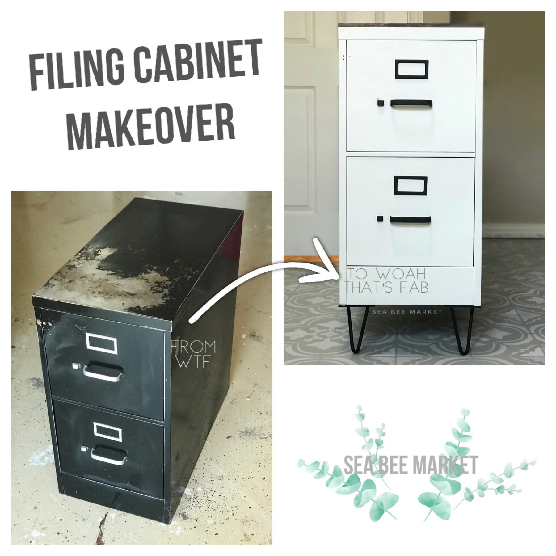 Filing Cabinet Diy Upcycle Sea Bee Market