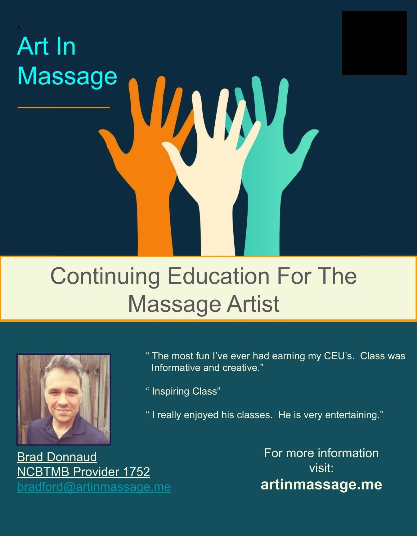 Class Schedule — Art In Massage