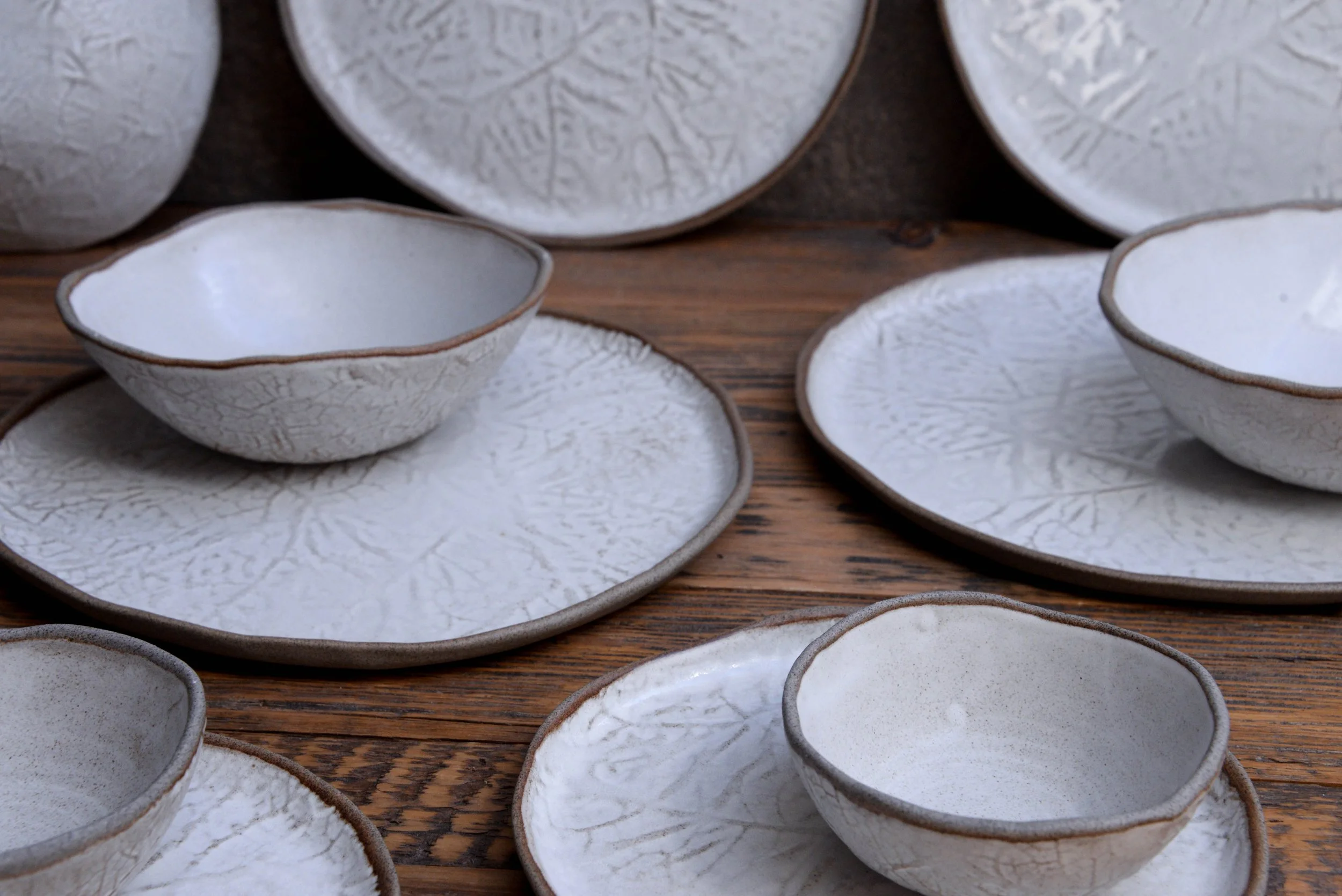 Contemporary, minimalist, organic dinner set — Laima Ceramics