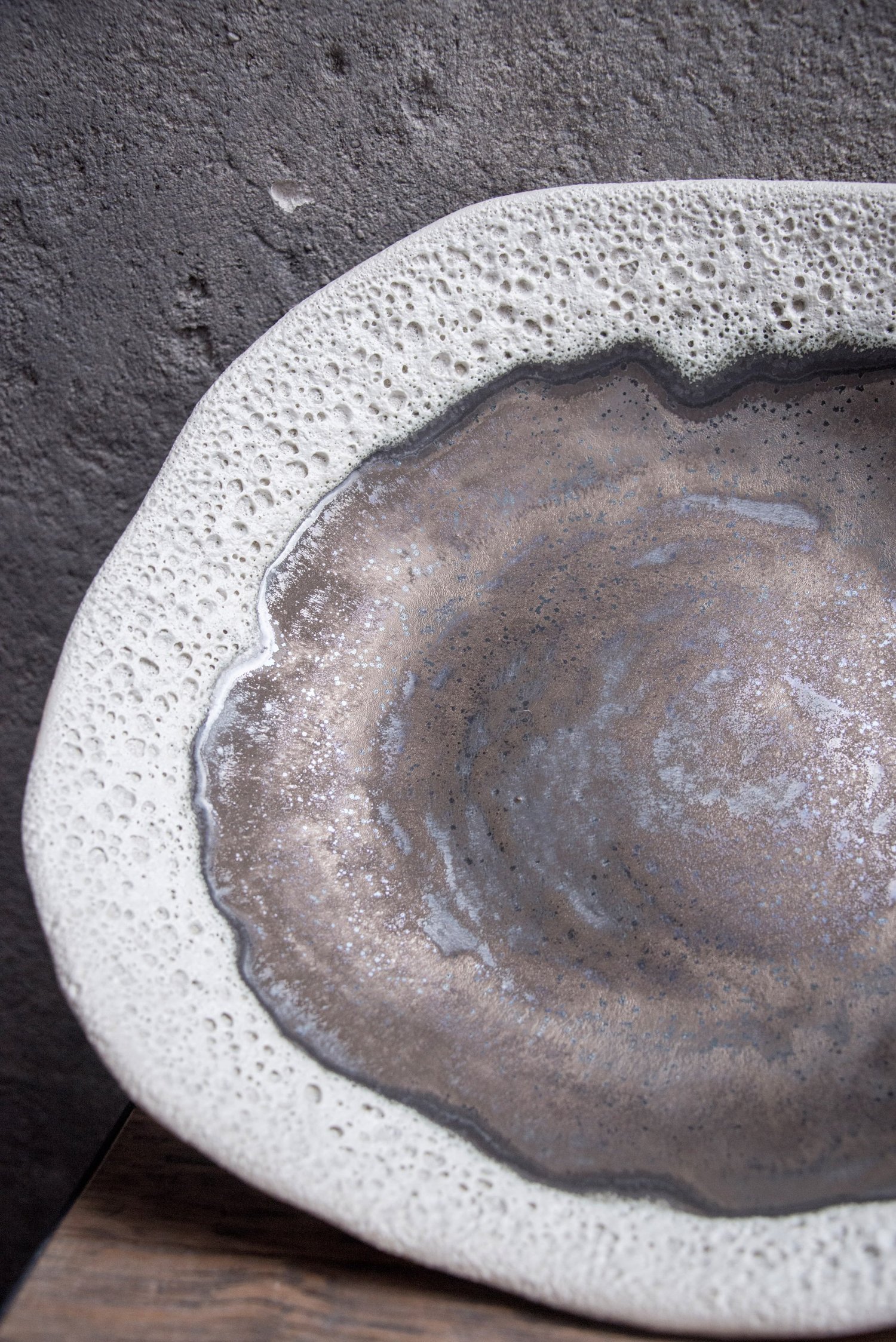 White "LICHEN" Glaze Powder — Crawling / Lichen Texture Glaze — Laima ...