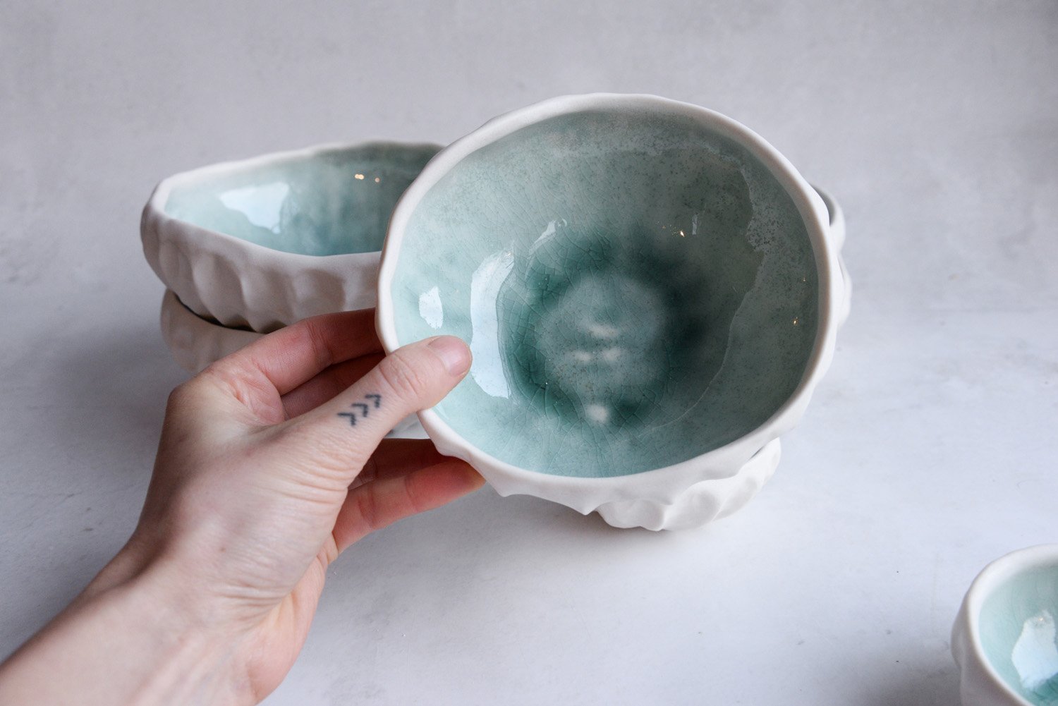 White Lichen Glaze Powder — Crawling / Lichen Texture Glaze — Laima ...
