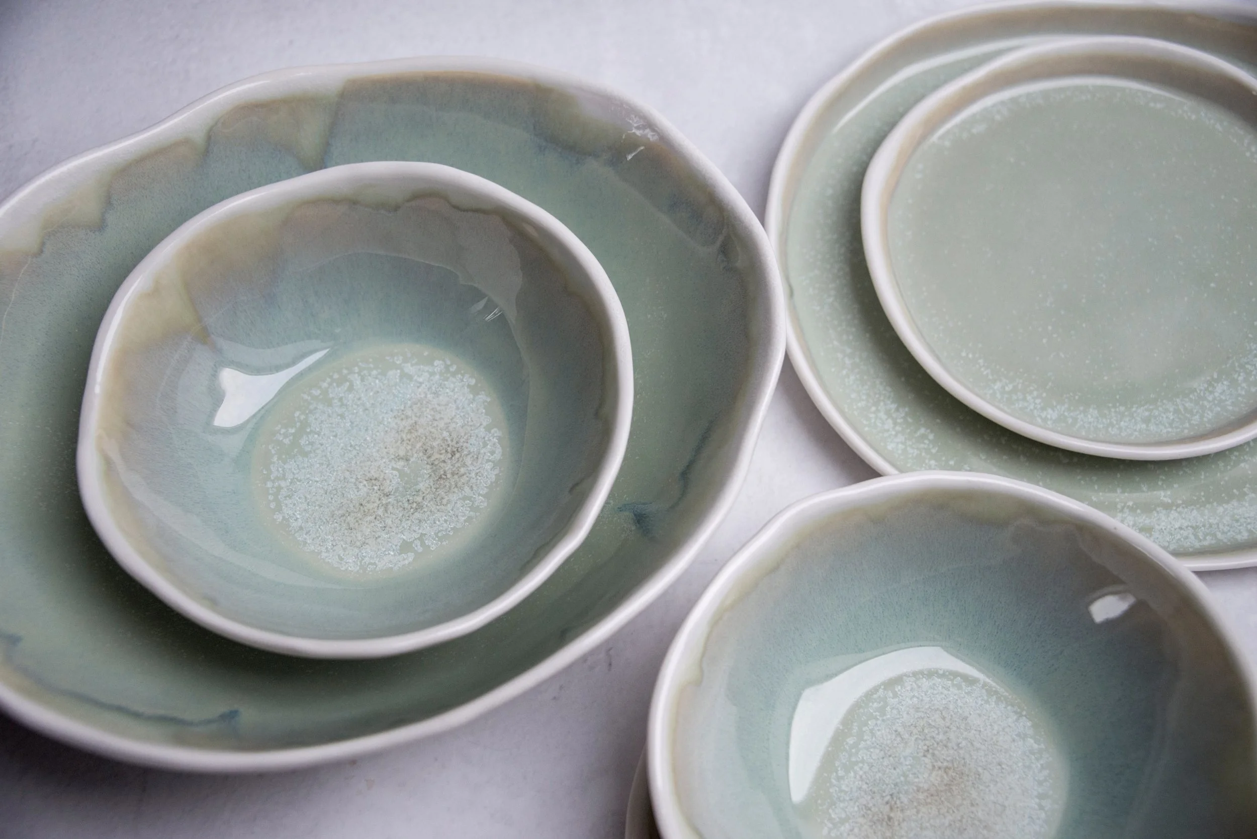 White Lichen Glaze Powder — Crawling / Lichen Texture Glaze — Laima ...