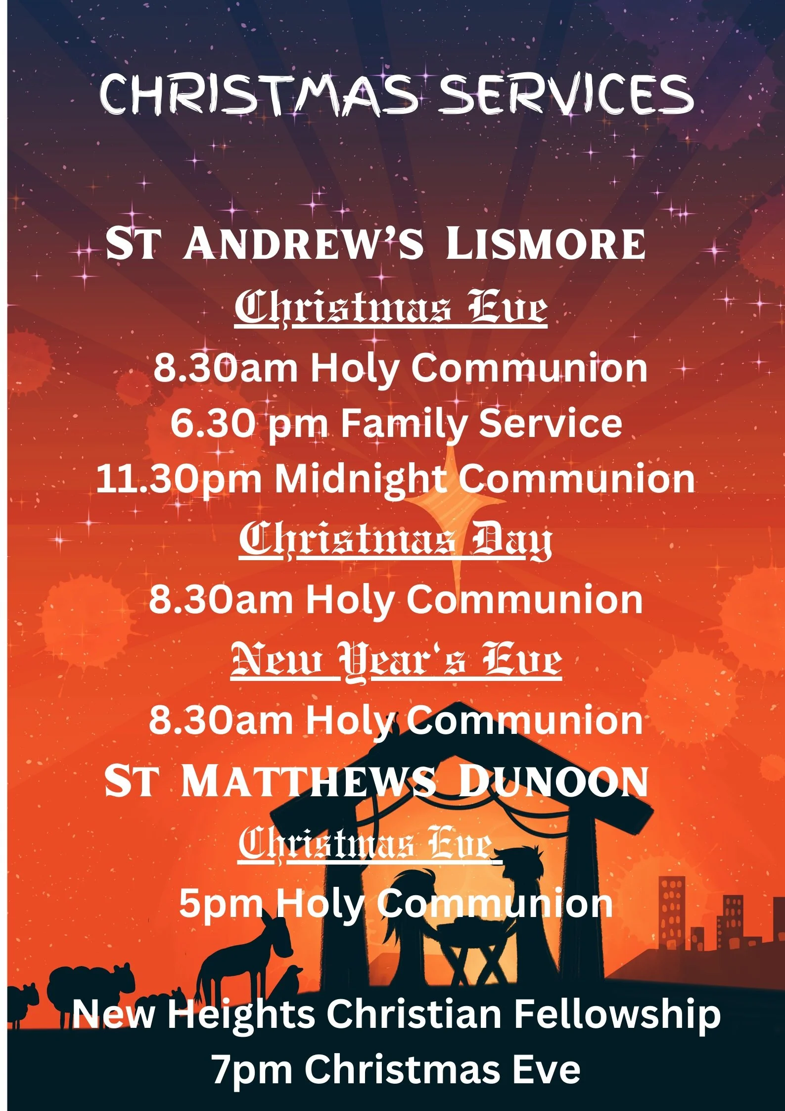 Christmas Services — Lismore Anglicans
