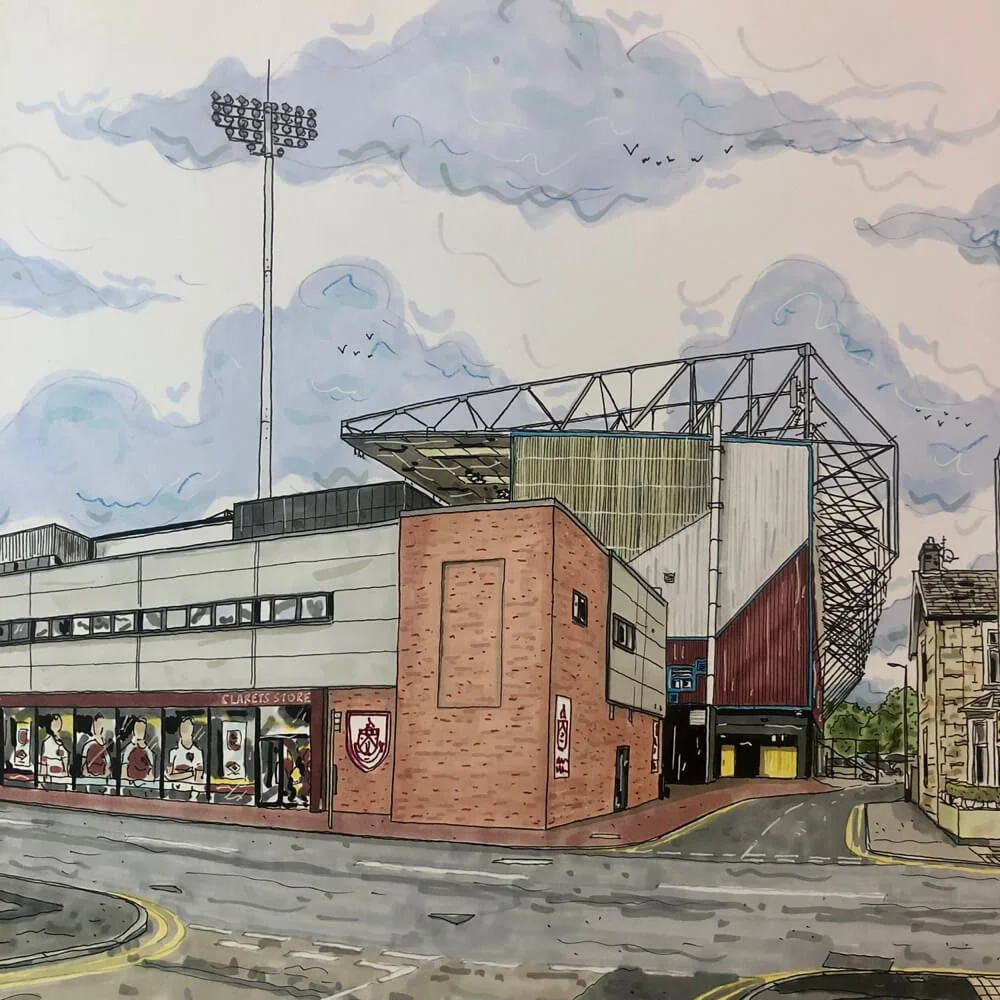 Burnley Football Club Stadium Prints — ART BY ARJO