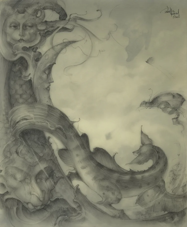 Under the Quarter Moon — Daniel Merriam's Bubble Street Gallery