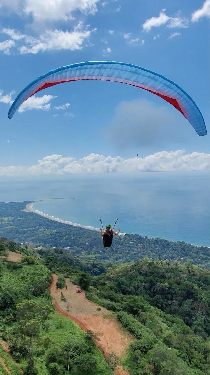 Tandem Paragliding Tours, and Paragliding Courses in Dominical Costa ...