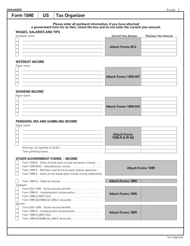Checklists — PacificoTax
