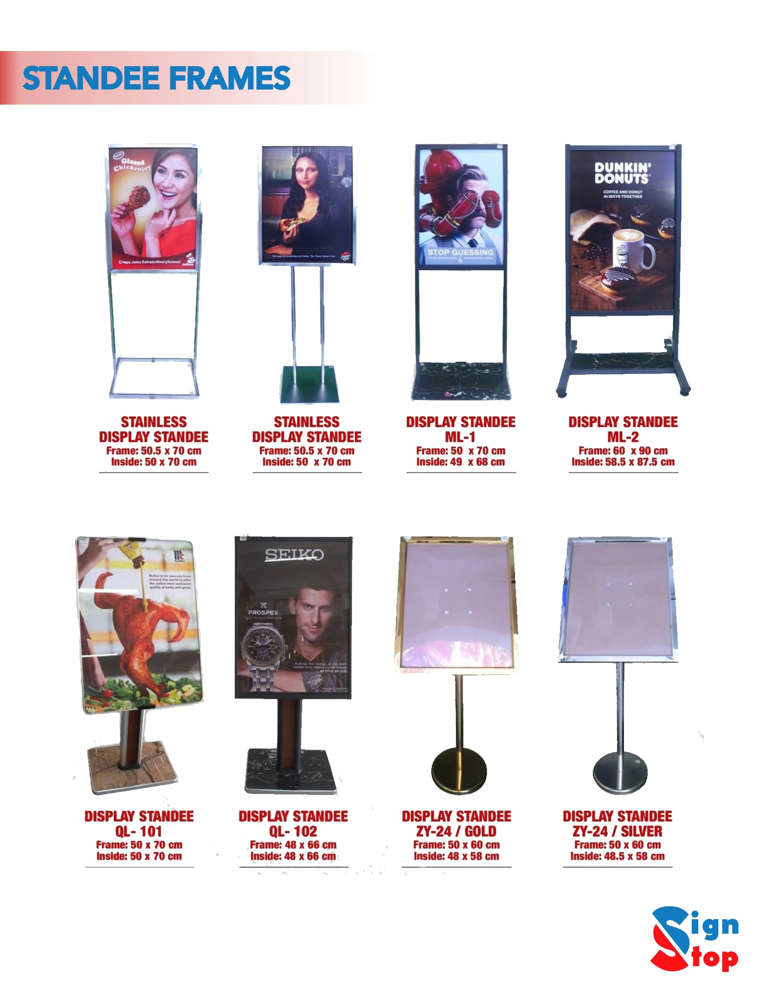 Display Standee SIGN STOP Signages And Corporate Giveaways