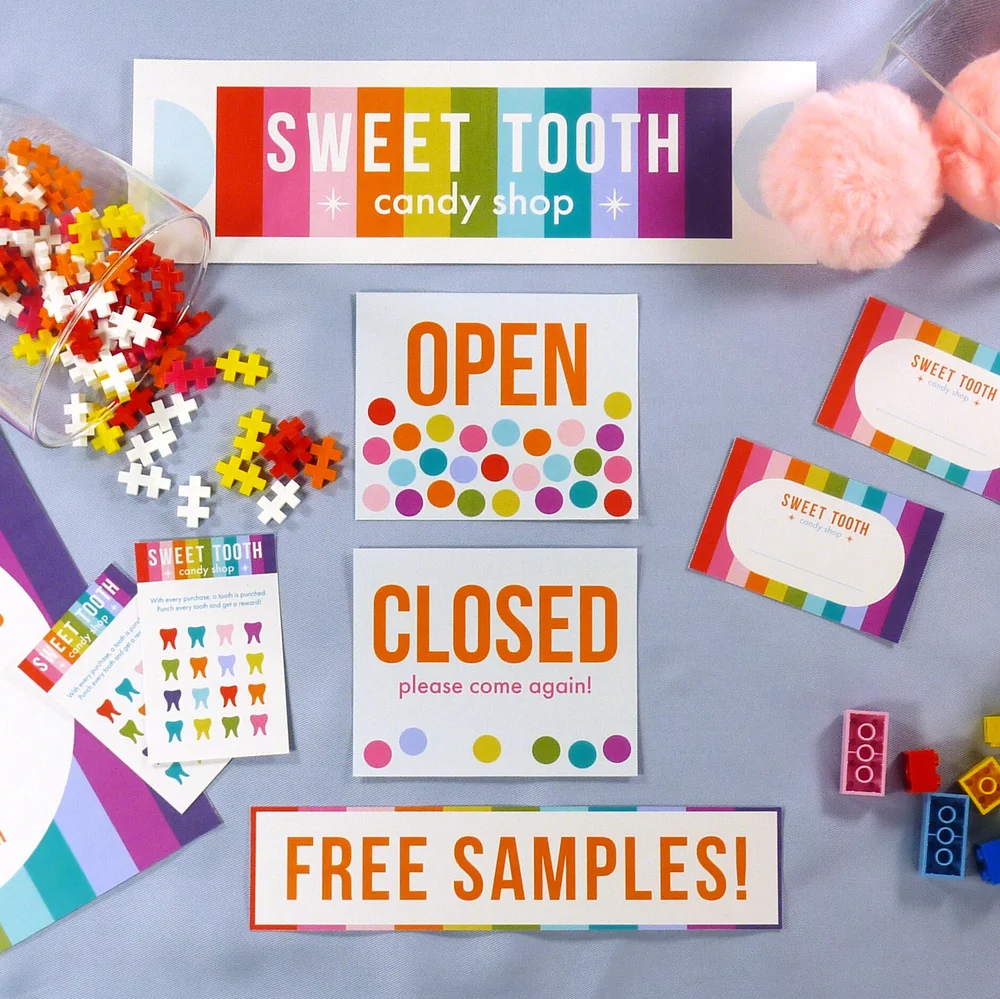 Free Printable Candy Shop — Play with CMYK - Free Printables