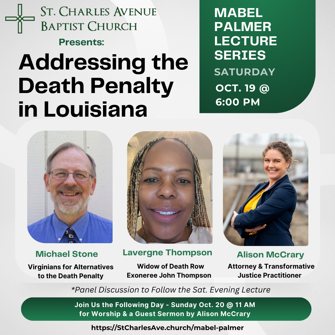 Mabel Palmer — St. Charles Avenue Baptist Church