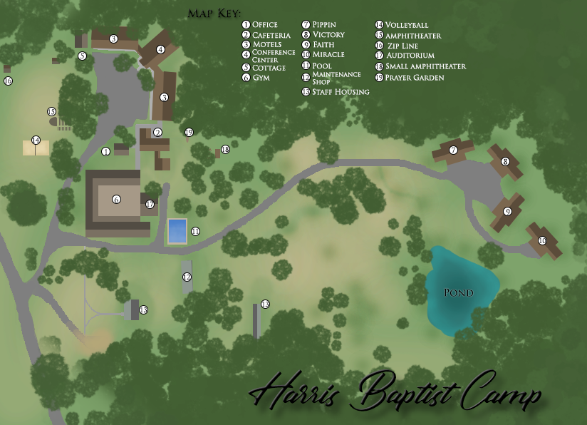 Camp Map — Harris Baptist Assembly