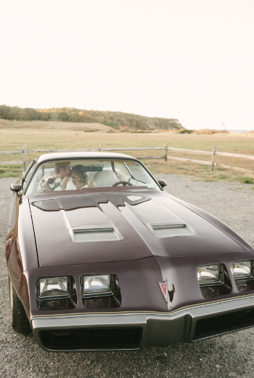 Maroon Firebird Car