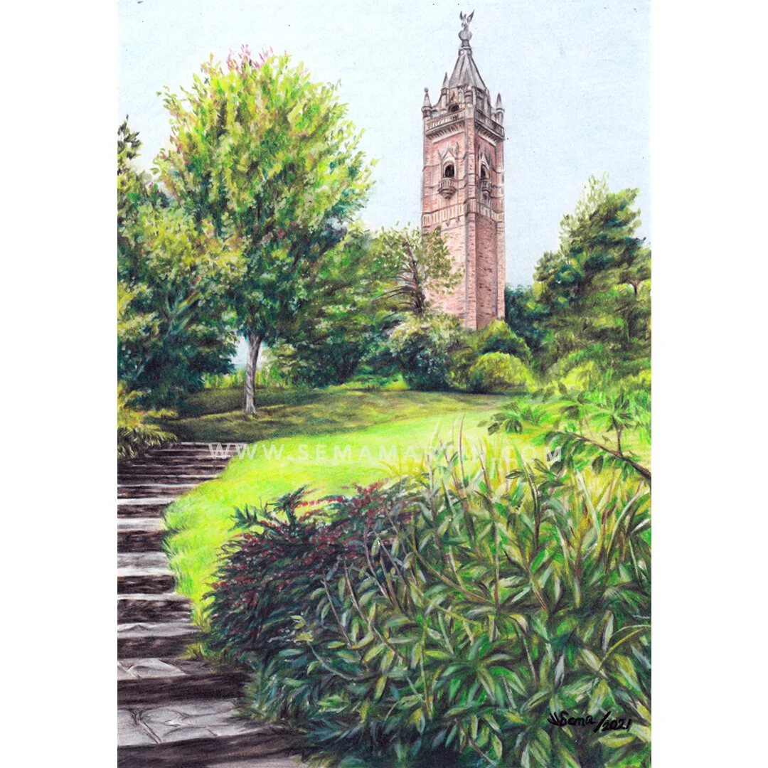 Realistic Custom Colour Pencil Landscape drawings of your home by award ...