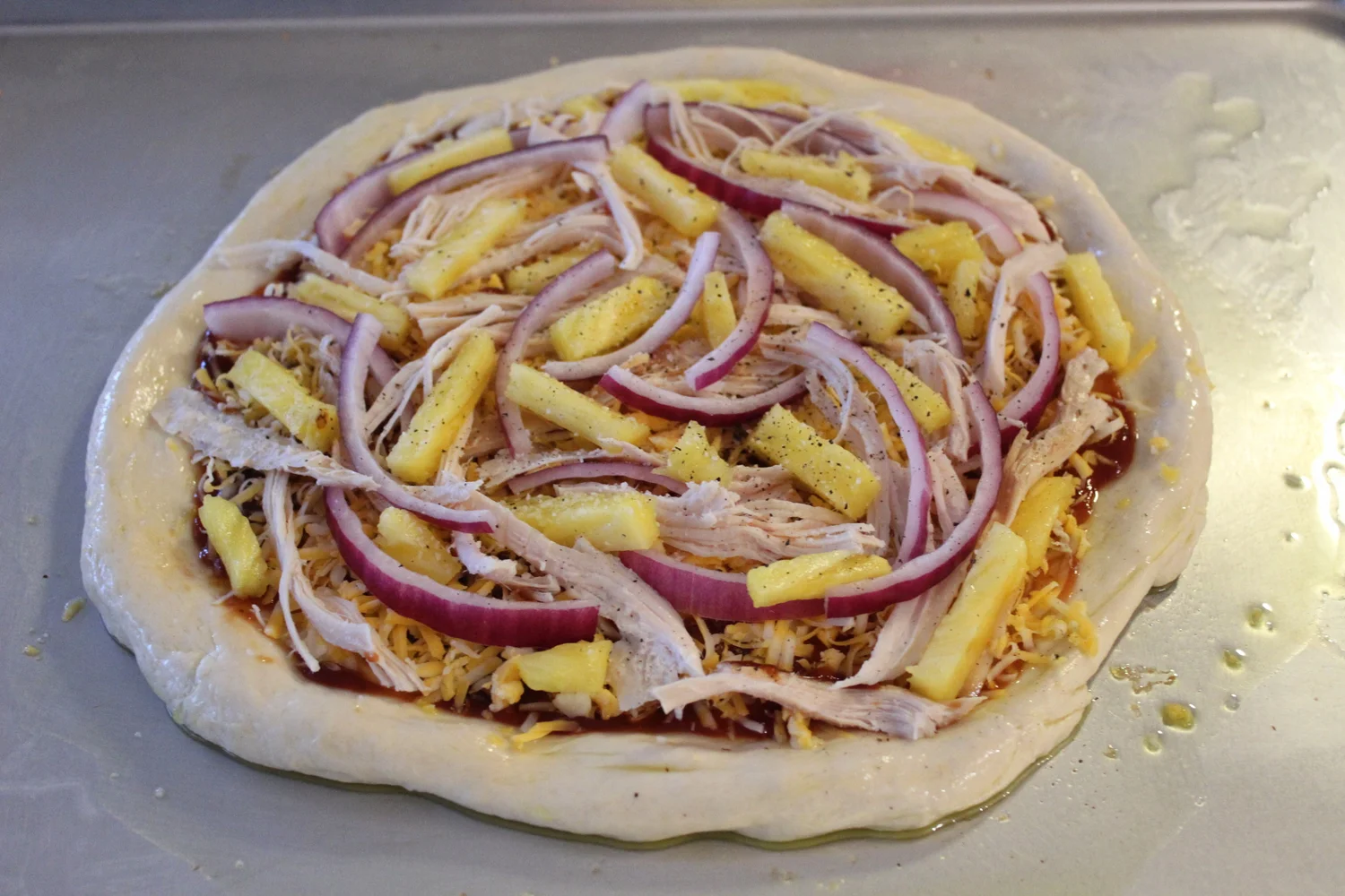 BBQ Turkey Pizza — COOKING WITH THE PAN