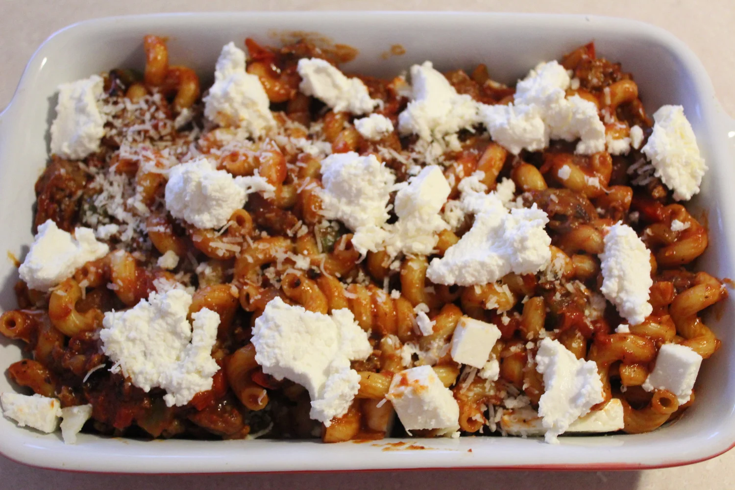 Peppers and Sausage Baked Cavatappi — COOKING WITH THE PAN