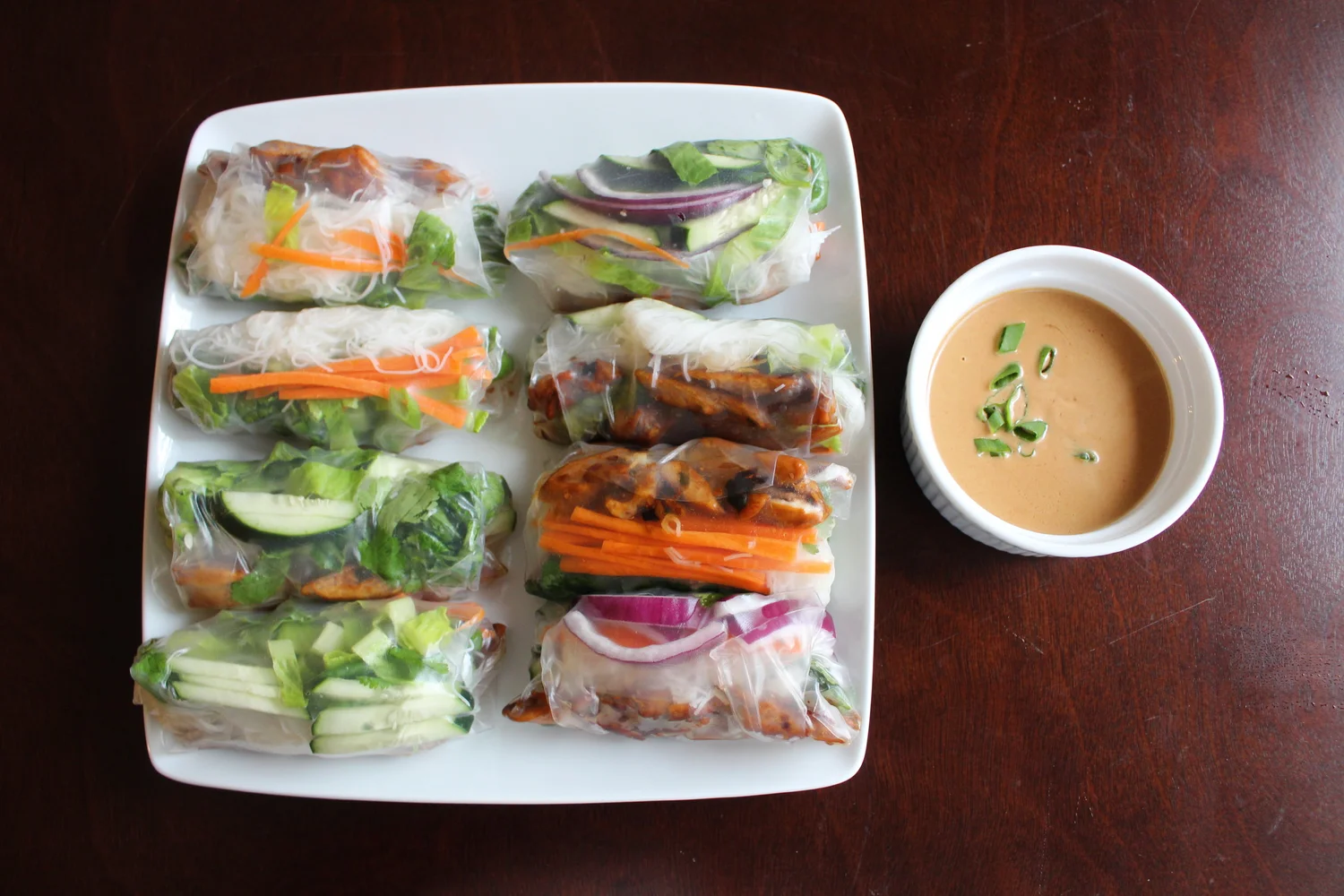 Grilled Chicken Summer Rolls — COOKING WITH THE PAN