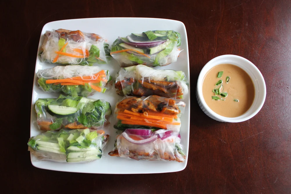 Grilled Chicken Summer Rolls — COOKING WITH THE PAN