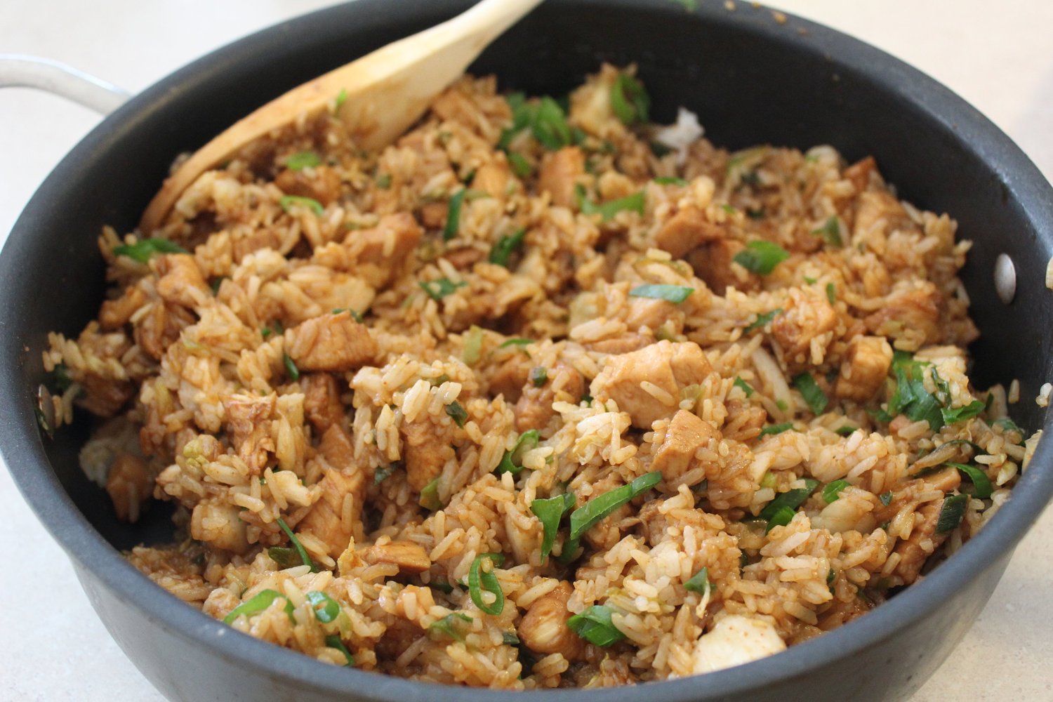 Kimchi and Chicken Fried Rice — COOKING WITH THE PAN