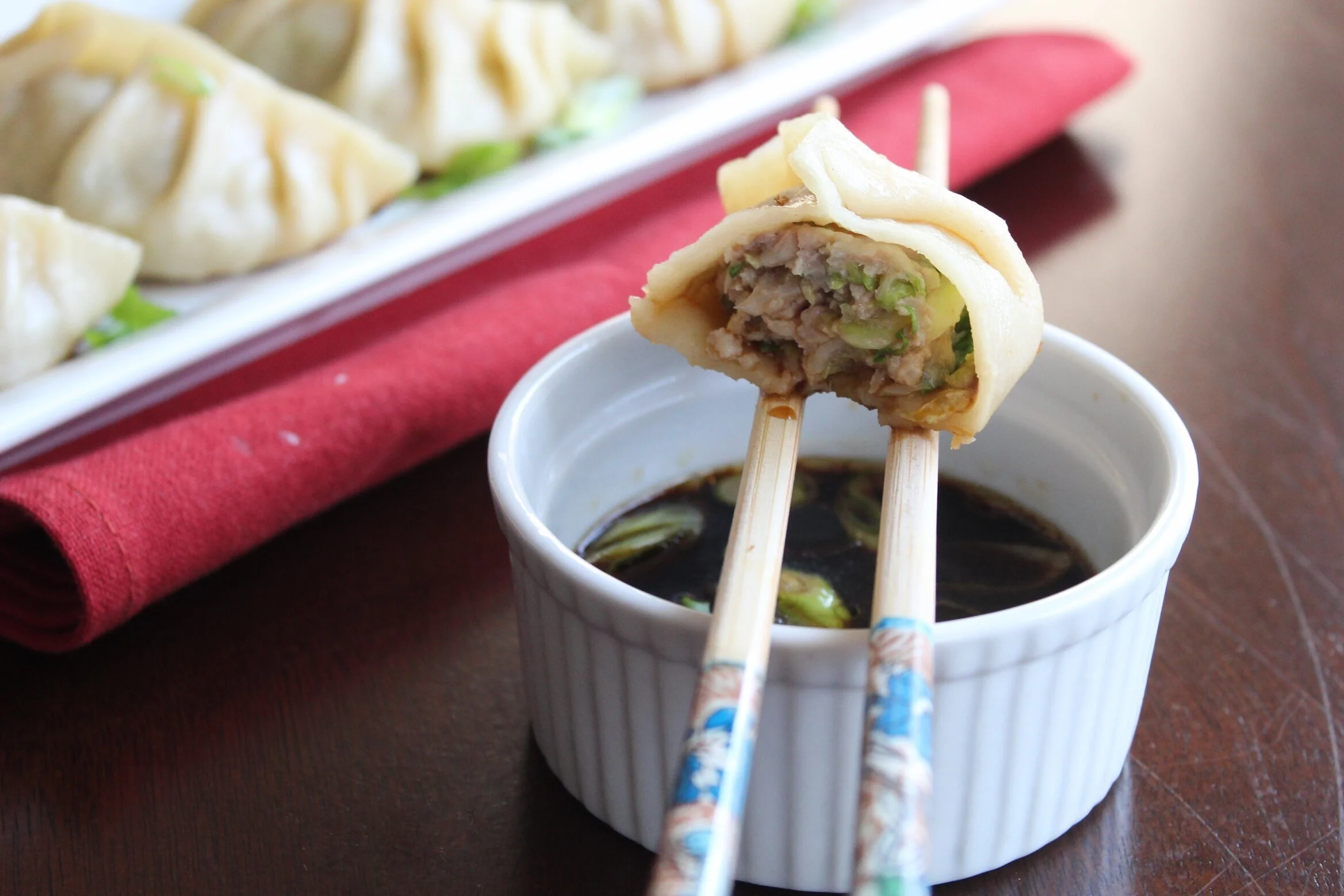Putting A Spin on My Classic Dumplings with Pork, Cabbage, and Bok Choy ...