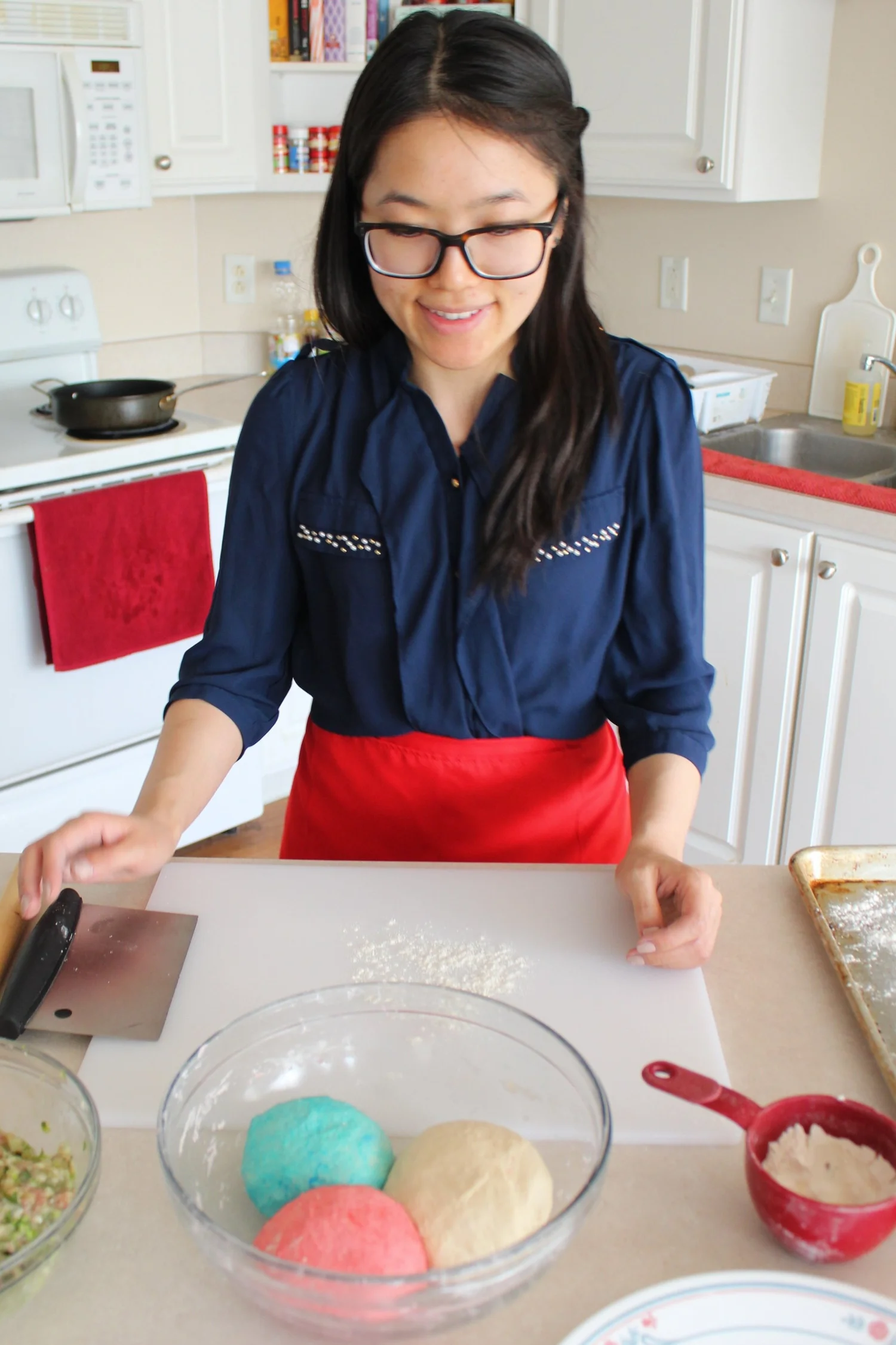 Celebrating July 4th with Red, White, and Blue Dumplings — COOKING WITH ...