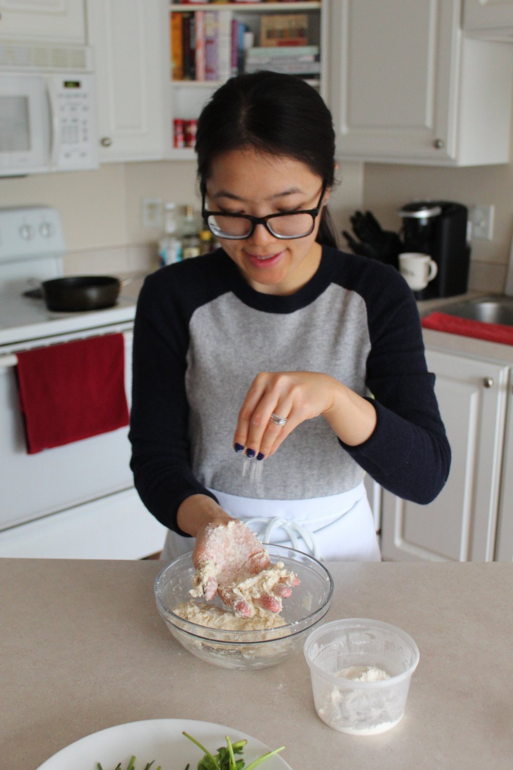 Cilantro Chive Pancakes with Yogurt Ranch Dip and Favorite Green ...