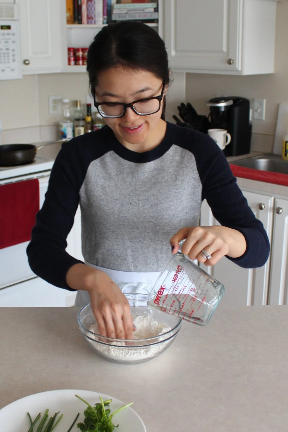 Cilantro Chive Pancakes with Yogurt Ranch Dip and Favorite Green ...
