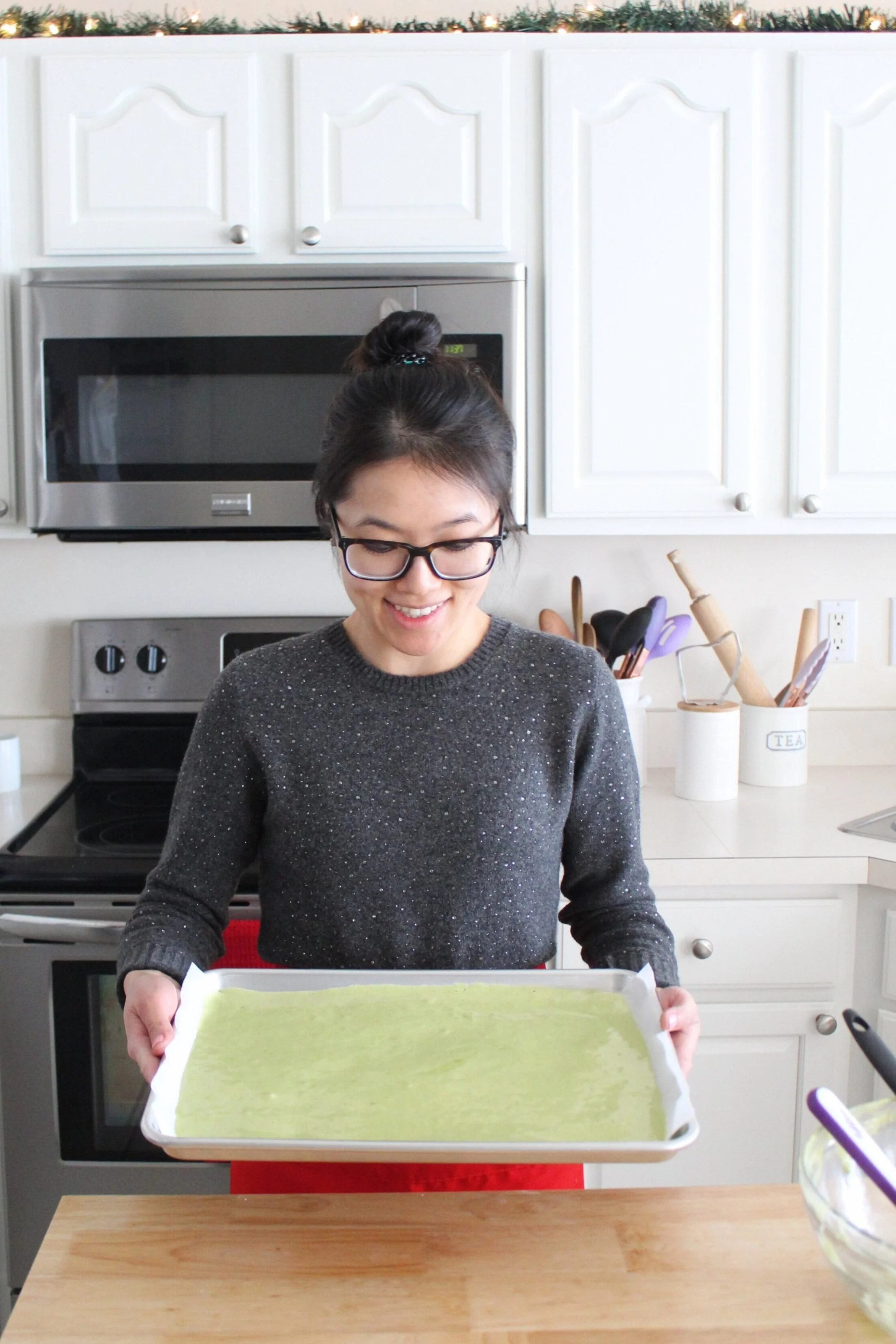 Starting the New Year with Matcha Chocolate Sponge Log Cake — COOKING ...