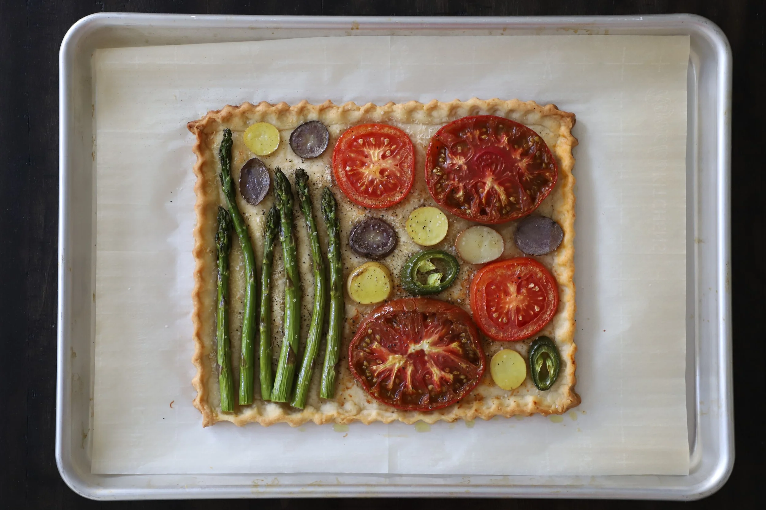 Summer Vegetable Garden Tart — COOKING WITH THE PAN