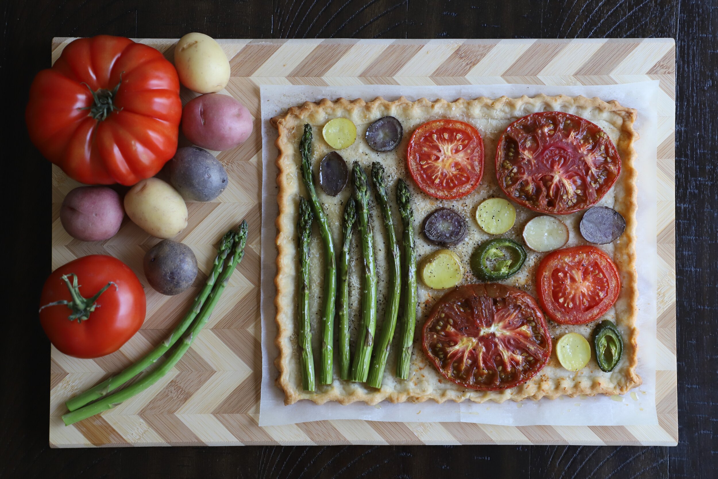 Summer Vegetable Garden Tart — COOKING WITH THE PAN