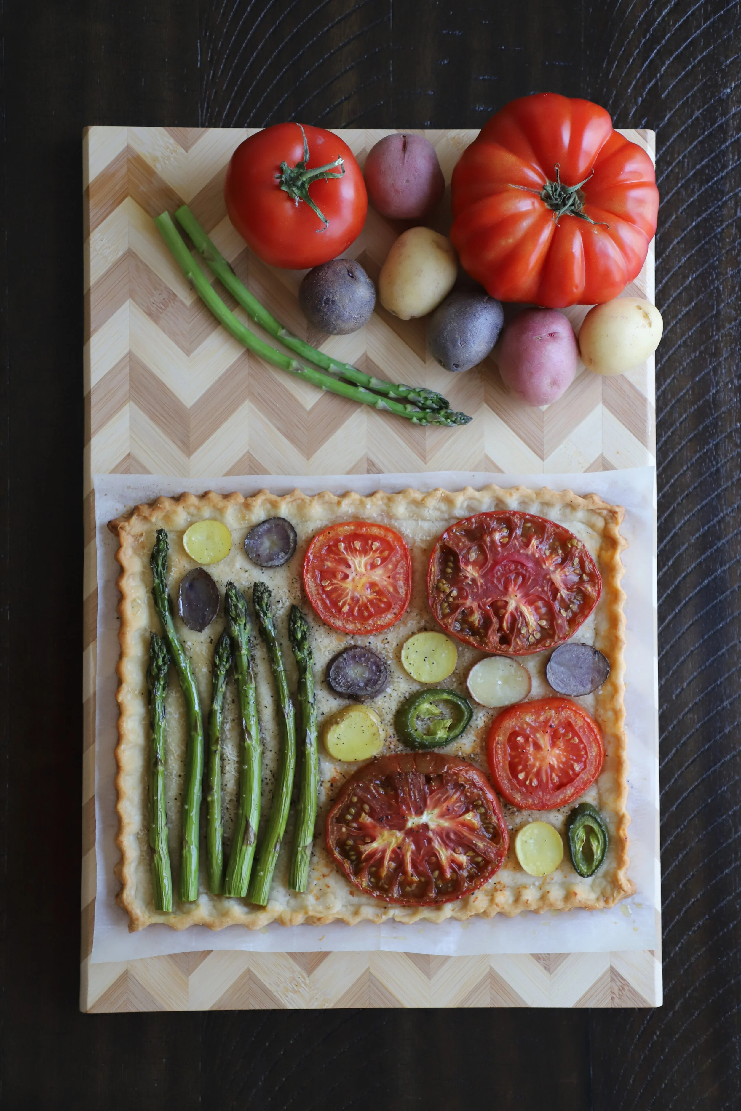 Summer Vegetable Garden Tart — COOKING WITH THE PAN