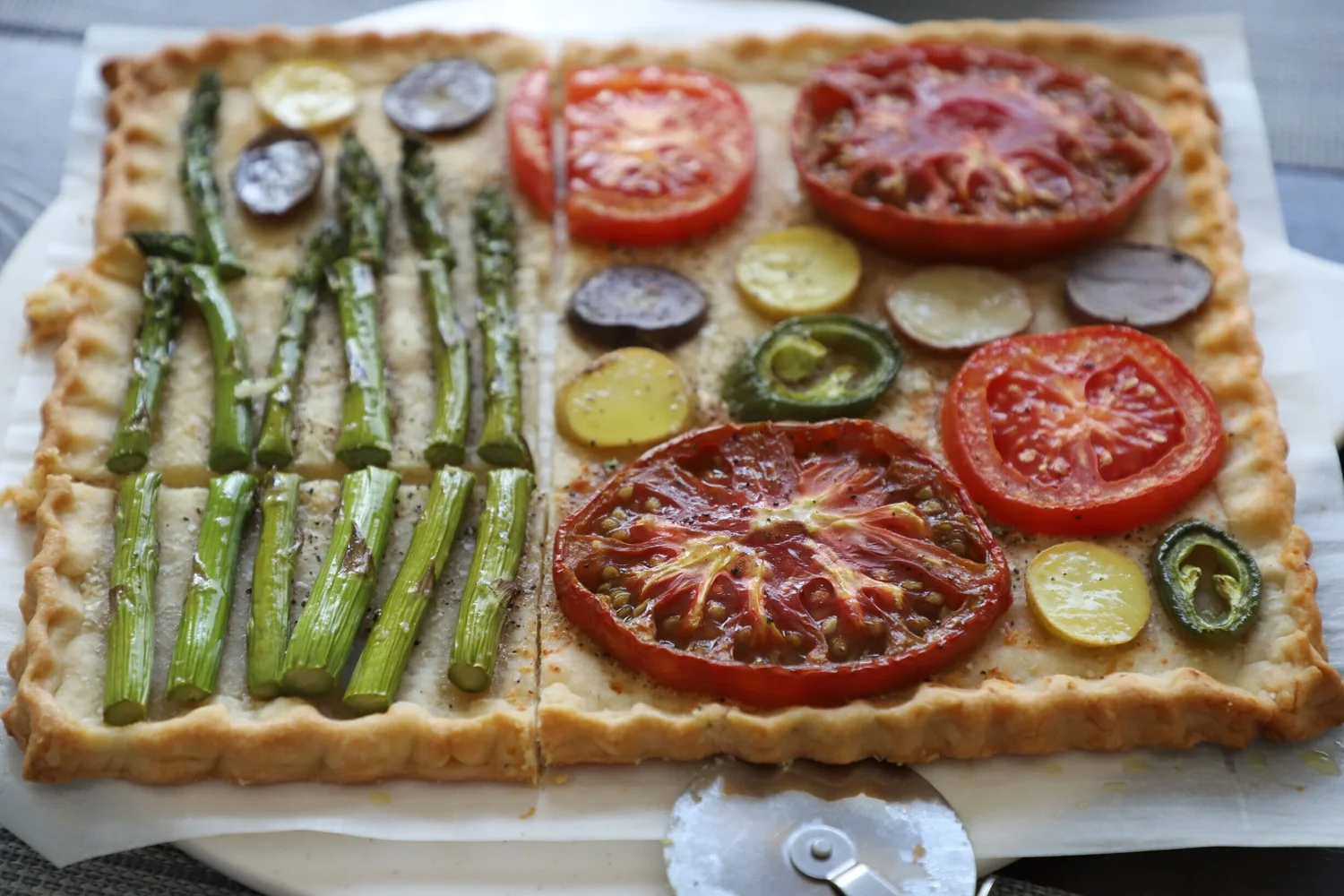 Summer Vegetable Garden Tart — COOKING WITH THE PAN
