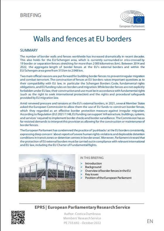 Walls and Fences at EU borders — Read-Me.Org -All Free