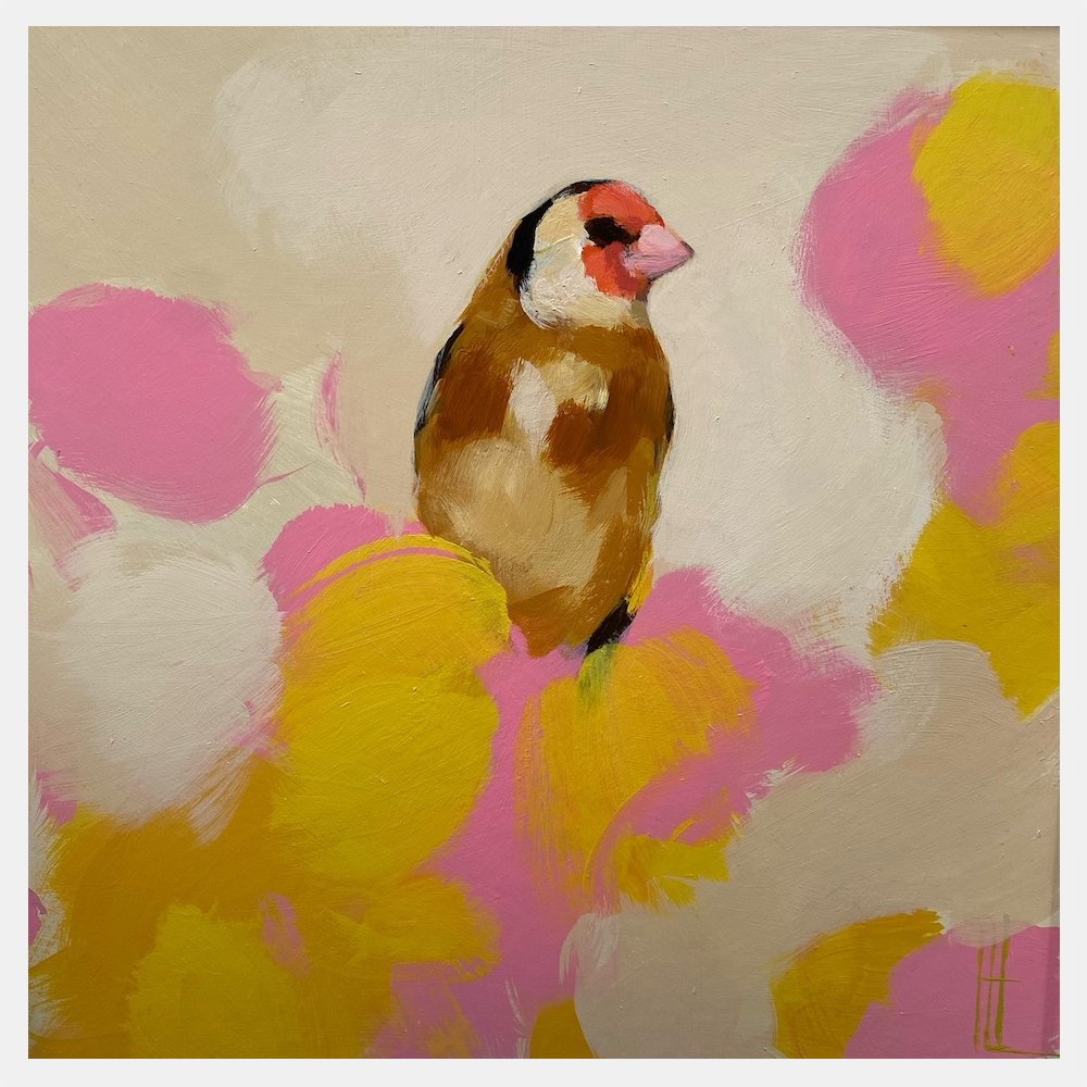 Goldfinch in Pale Parchment with Pink — Lilford Gallery - Canterbury ...