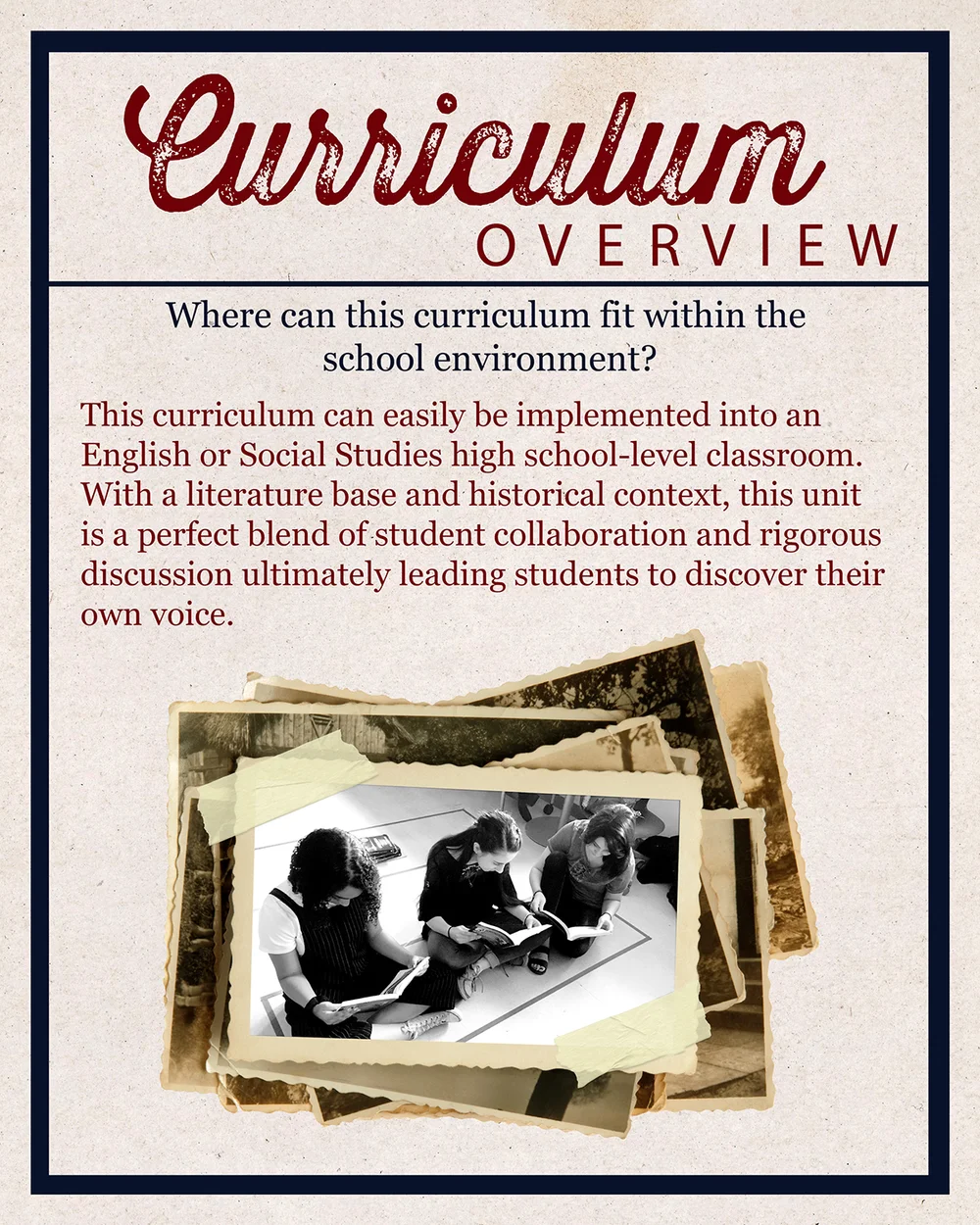 Curriculum Overview — The Louis Zamperini Foundation Unbroken Curriculum